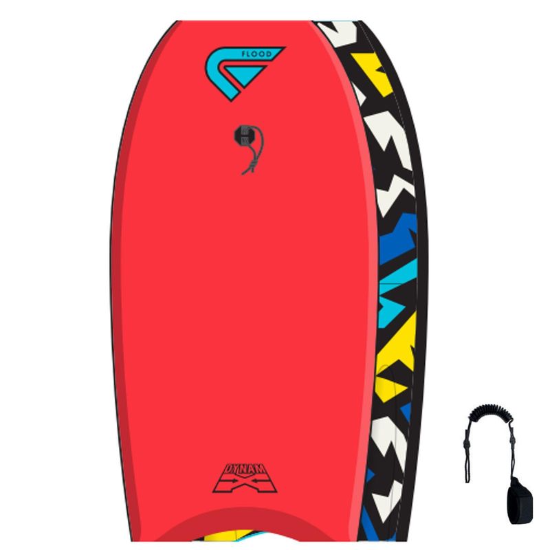 FLOOD Bodyboard Dynamx Stringer 42 Red Tribe II - Surfshop.no
